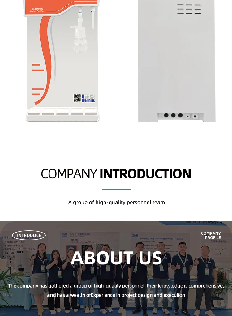 Laboratory Ultra Pure Water Purifier System Intelligent Control Panel ...