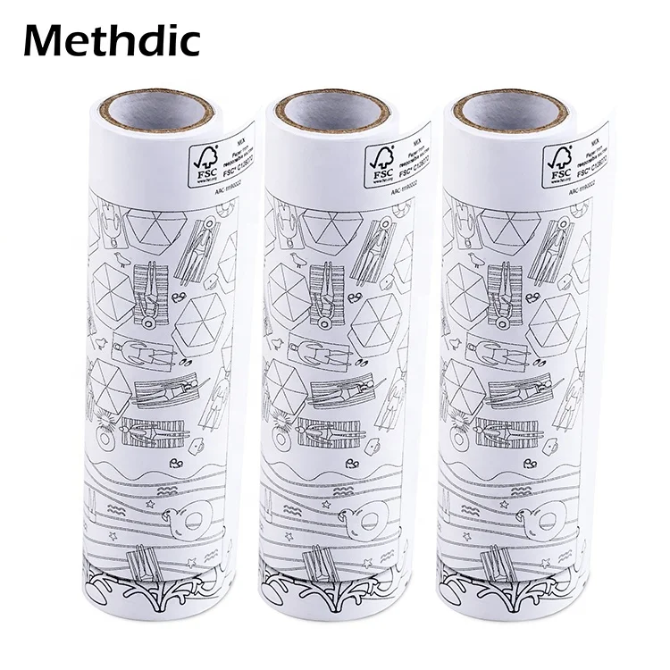 Methdic Children Cartoon Sketch Drawing Paper Roll for Kids| Alibaba.com