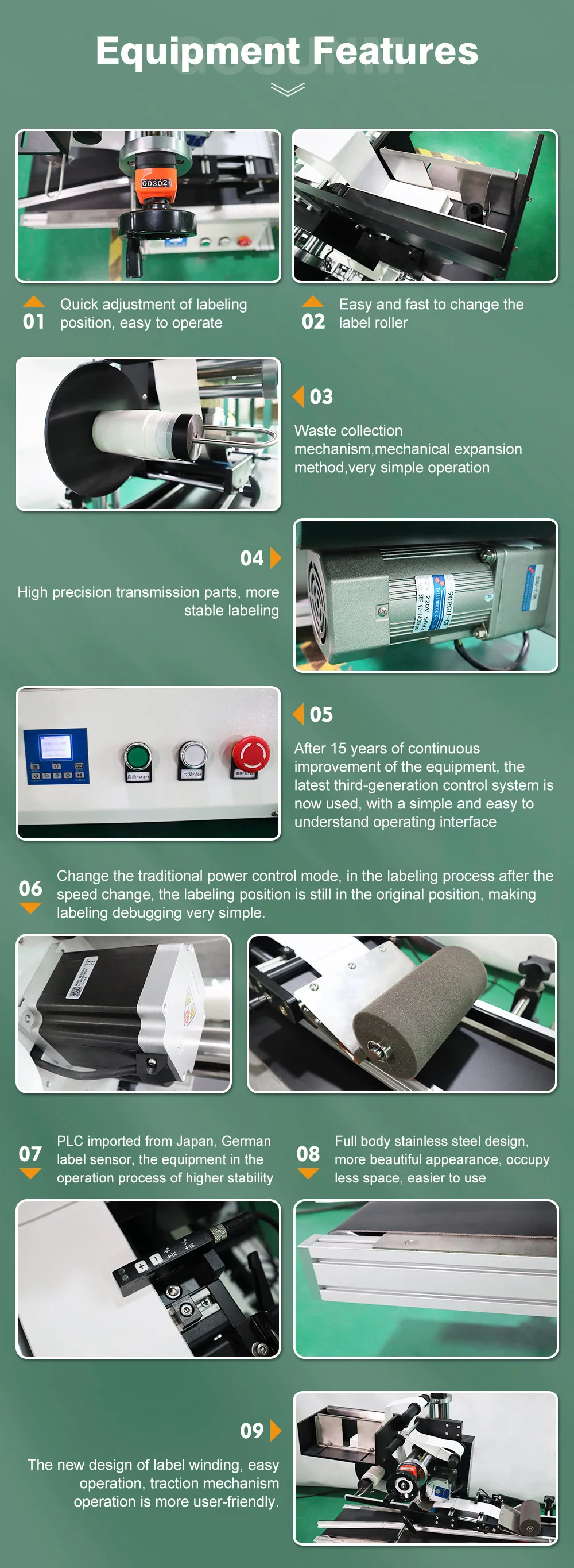 Gosunm Automatic Desktop Flat Surface Labeling Machine for Mail Express ...