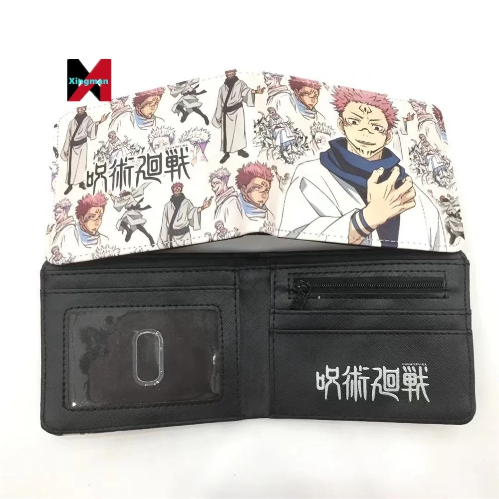Anime Cartoon Wallet Jujutsu Kaisen Wallets Unisex Short Coin Purse ...