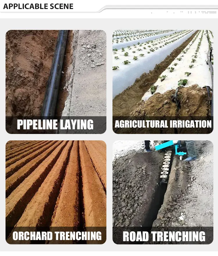 Double Chain Trencher Single Chain Trencher Agricultural Trencher Can ...