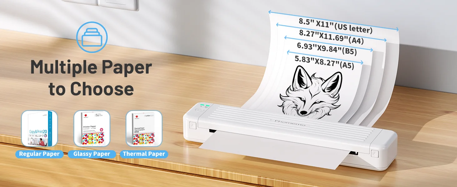 2024 New Arrived Phomemo P831 Mini Printer Direct Thermal Transfer ...