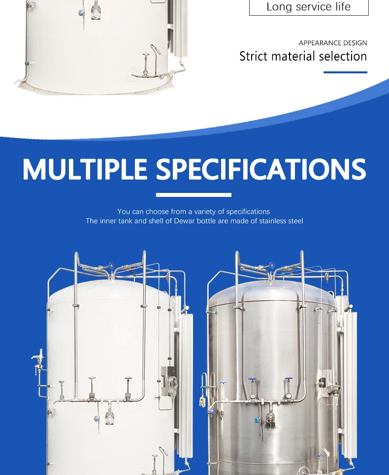 RFCC 5000L 3000L Microbulk tank Liquid Oxygen Nitrogen CO2 Cryogenic ...