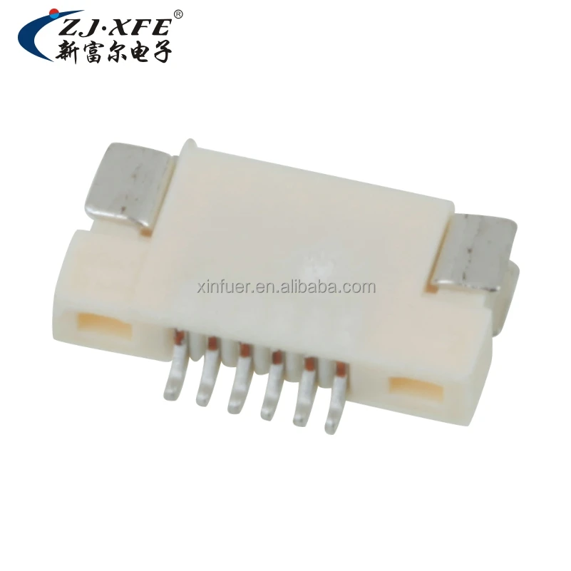 High Quality 0.5mm pitch ffc fpc connector 6 pin ra smt connector fpc ...