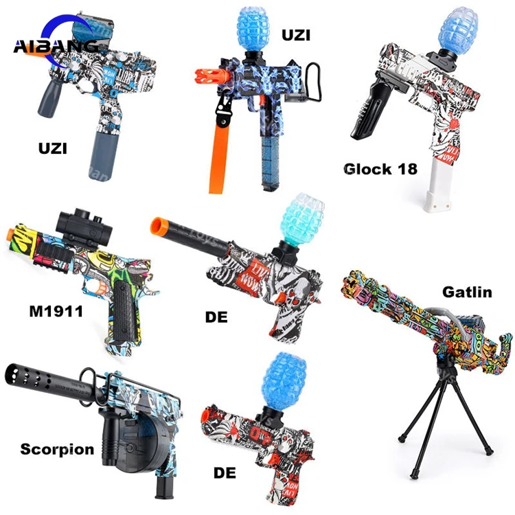 M416 Ak47 M4 M4a1 Electric Gel Blaster Ball Toy Guns Outdoor Game Gel Water Bead Blaster ...
