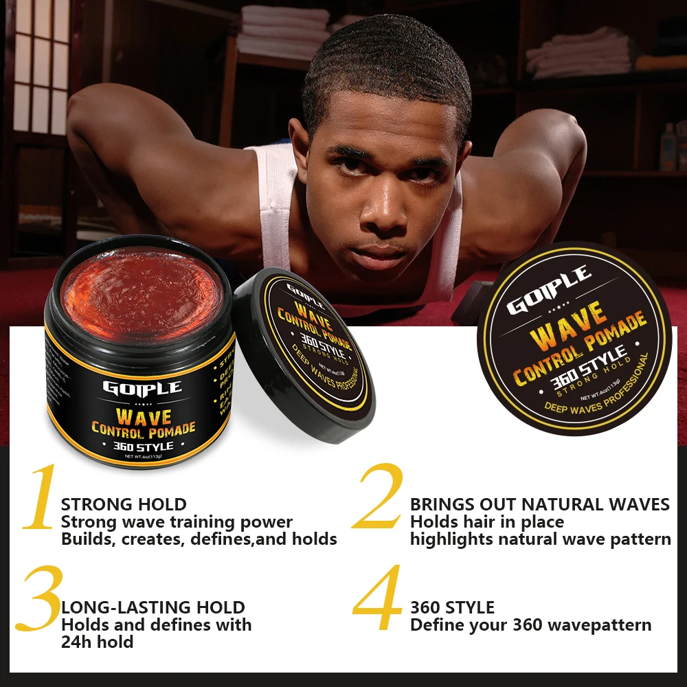 Man Hair Styling Product - 360 Styles Hair Curly Cream Wax Gel for Men ...