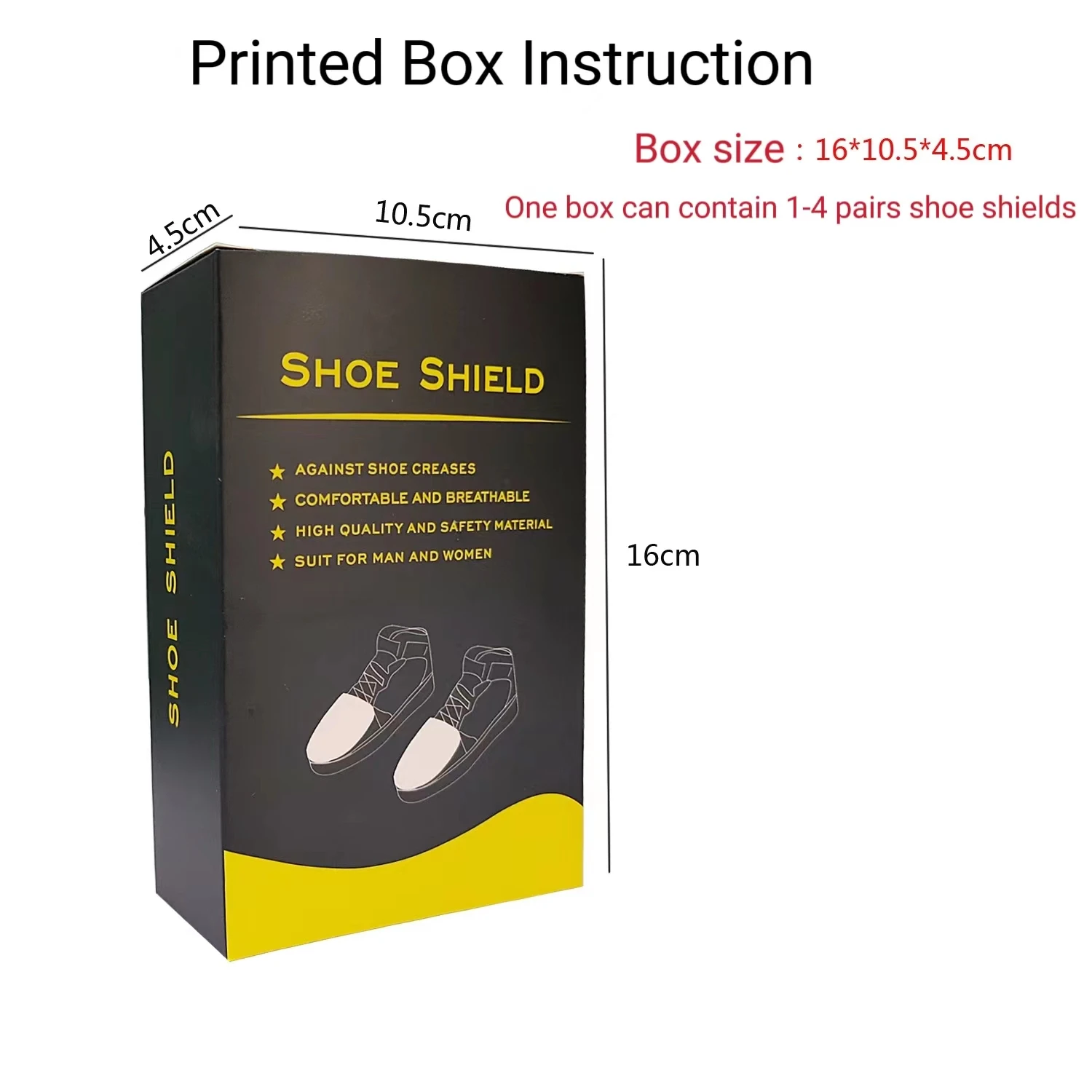 Anti-wrinkle Toe Box Shoe Shield Protectors for Sneakers