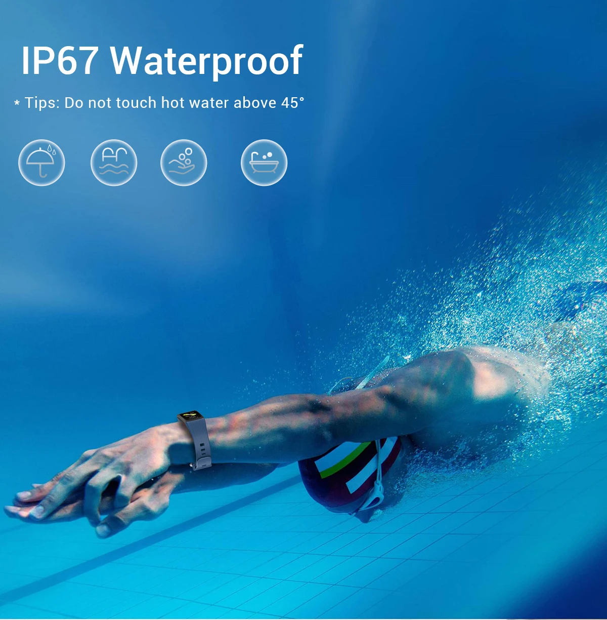 Oem Color Screen R12 Smart Watch Ip68 Waterproof Full Touch Smart Sport ...