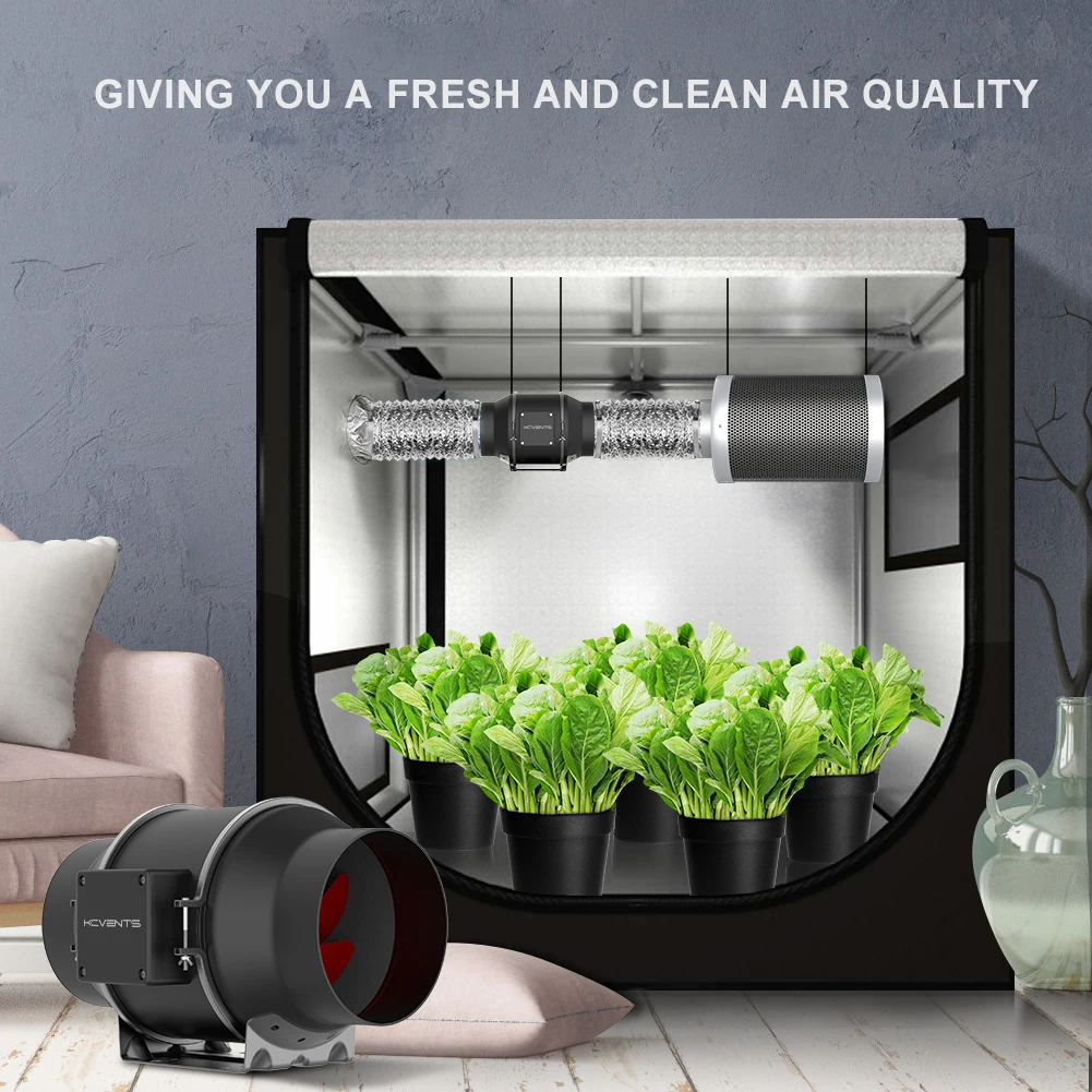 6 Inch Speed Control EC Motor Silent Reversible Inline Duct Fan