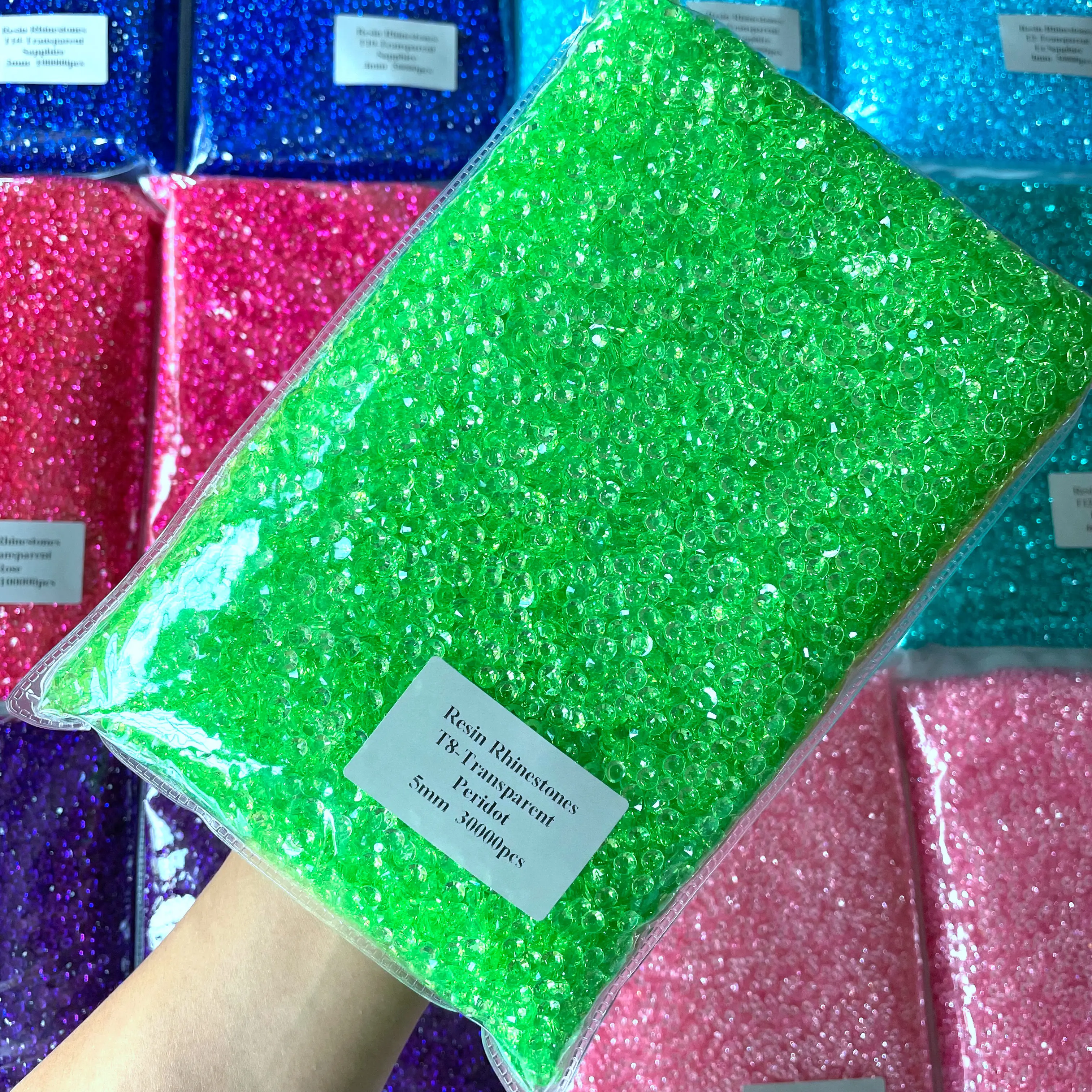 New Design 3mm 4mm 5mm Transparent Lt.amethyst Crystal Stone Non Hotfix ...