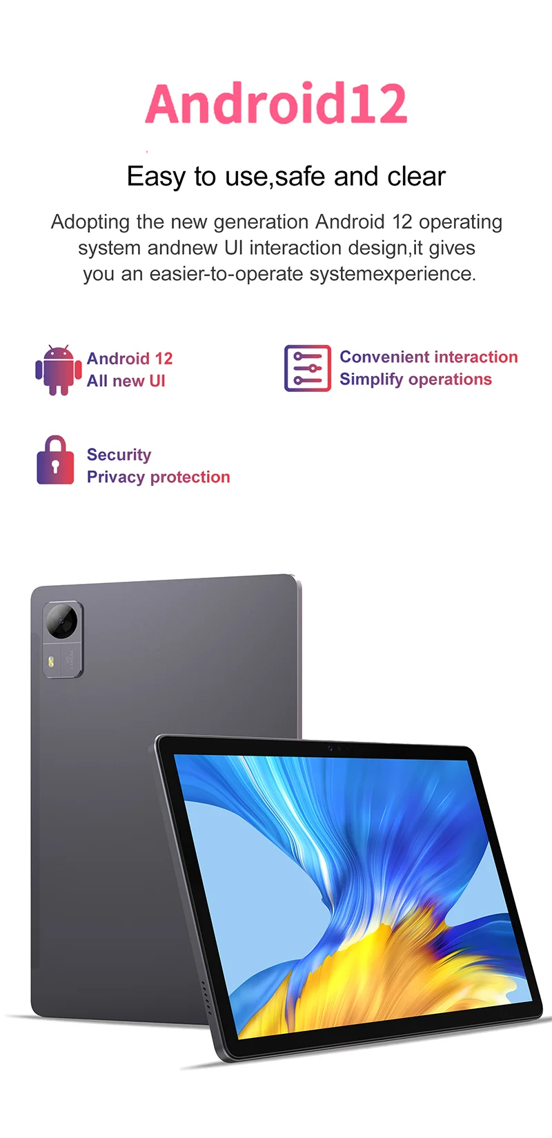 10-inch Android Kids Tablet With Touch Screen Wifi 4g Fingerprint Usb ...