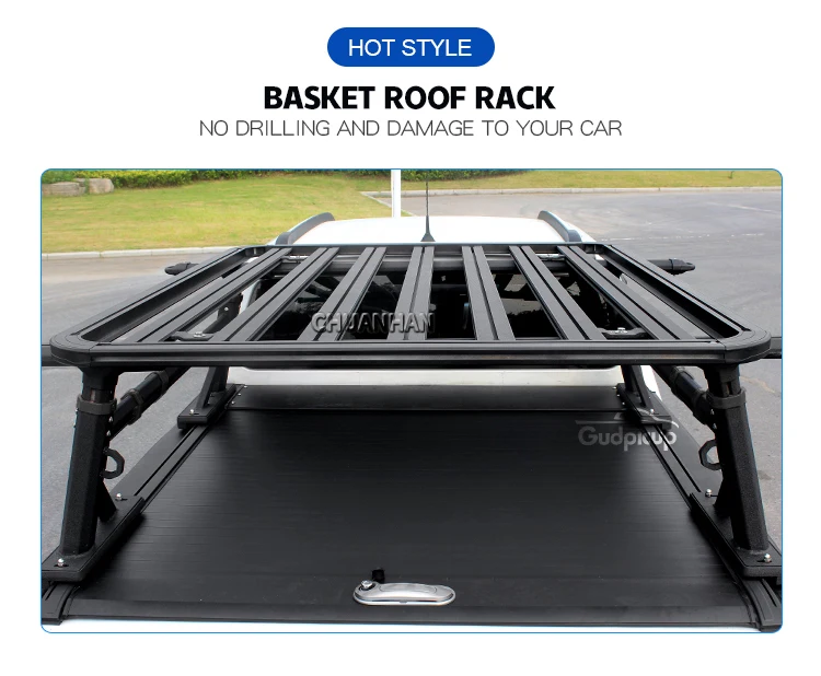 Universal 4x4 Pickup Adjustable Roll Bar Truck Bed Rack