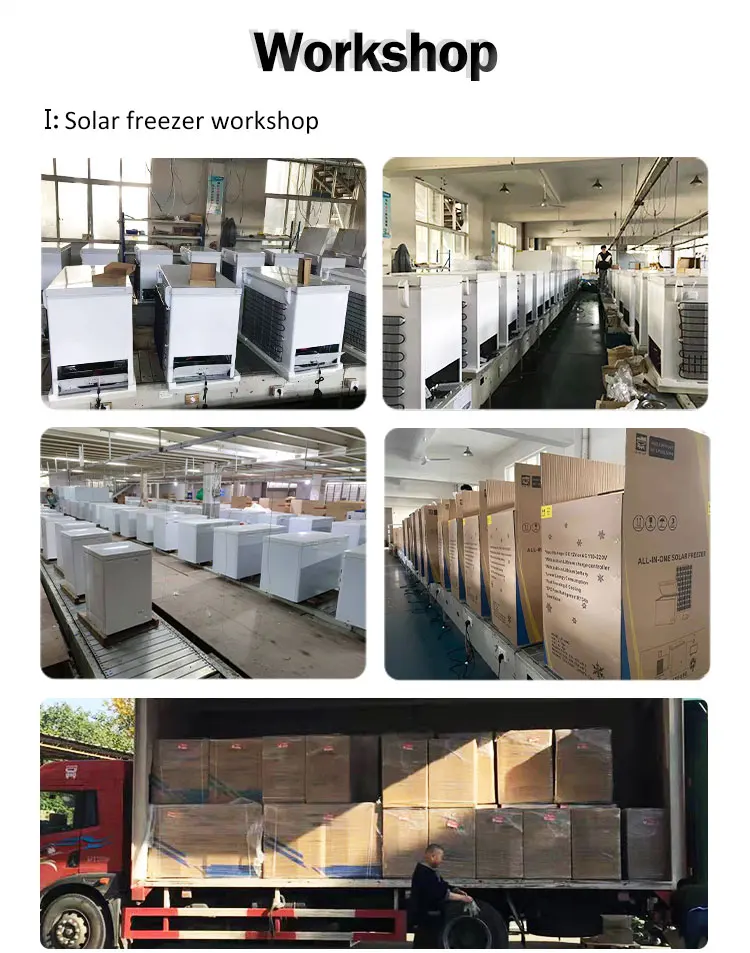 208L Solar Powered Portable Refrigerator - Deep Chest Freezer