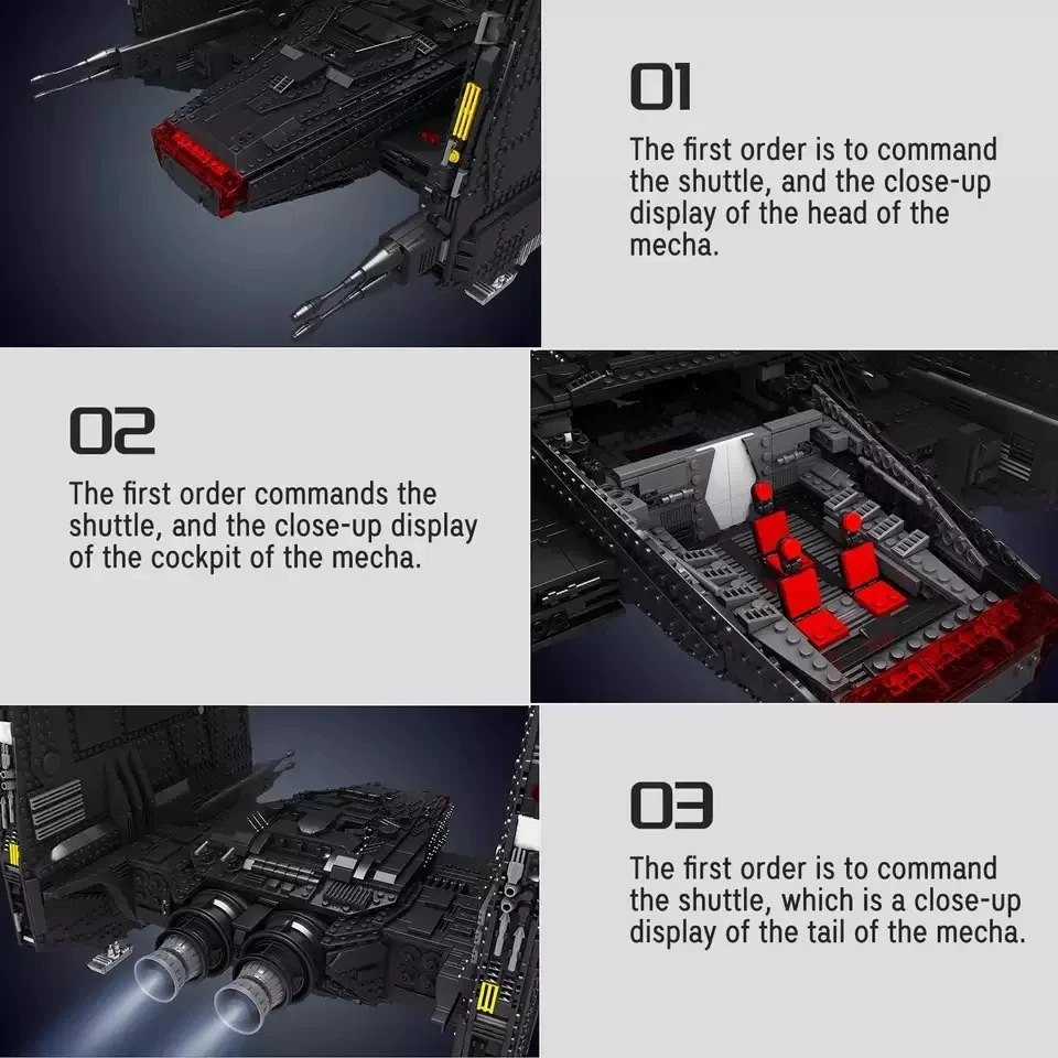 First Order Shuttle - Ultimate Star Wars Building Block Toy