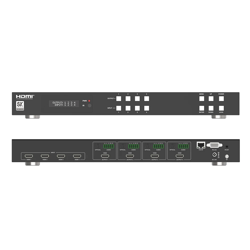 8x8 Hdmi Matrix 4k 8k@60hz 8x8 Hdmi Matrix Switch Extender 4k 60hz 4:4:4 Hdr - Buy Hdmi Matrix ...