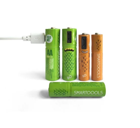 Smartoools Rechargeable Nimh Battery,Micro-usb Rechargeable 1.2v Aa Aaa ...