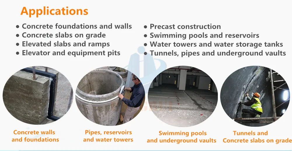 Rubber Material Water Swellable Waterstop for Concrete