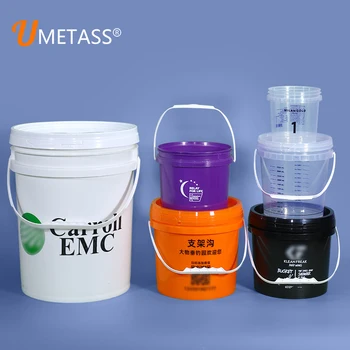 Thicken 5 Gallon Plastic Bucket With Handle Gasket Screw On Lid And ...