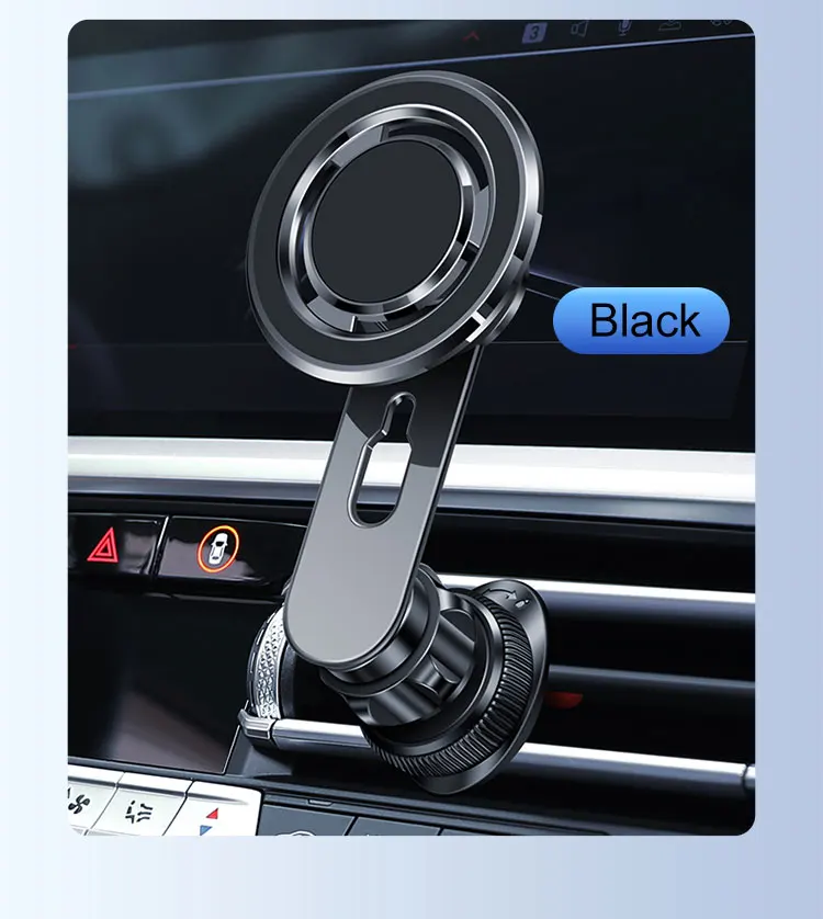 Adjustable Aluminum Alloy 720 Rotate Car Mobile Phone Holder Magnetic ...