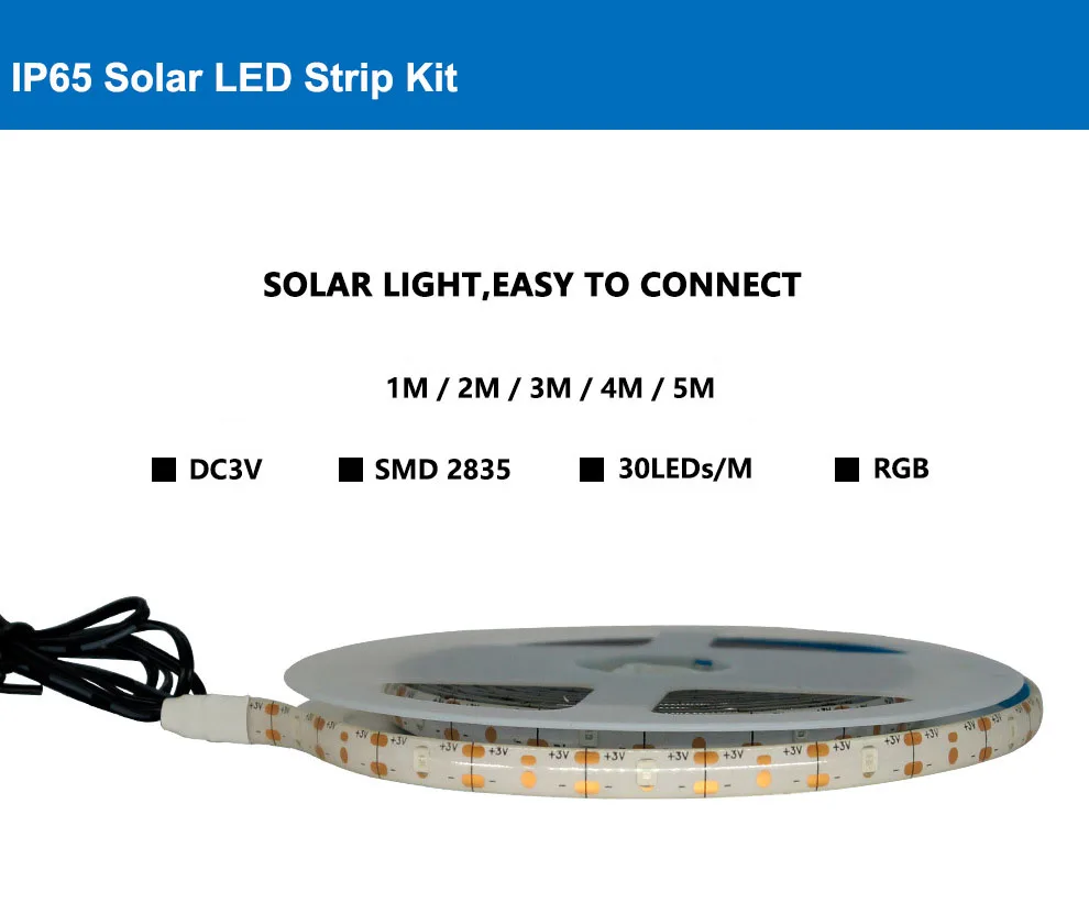 Rgb Outdoor Ip65 Waterproof Powered Solar Led Strip Light| Alibaba.com