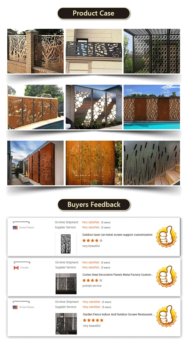 Anticorrosion Design Metal Steel Fence Panels Decorative Garden Fencing ...