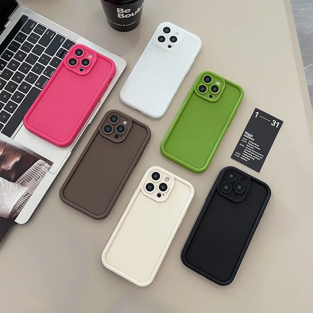 Luxury Soft Liquid Silicone Case for Iphone - Shockproof