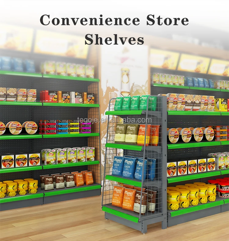 Convenience Store Shelving Gondola Rack Shelving Use for 7/11 ...