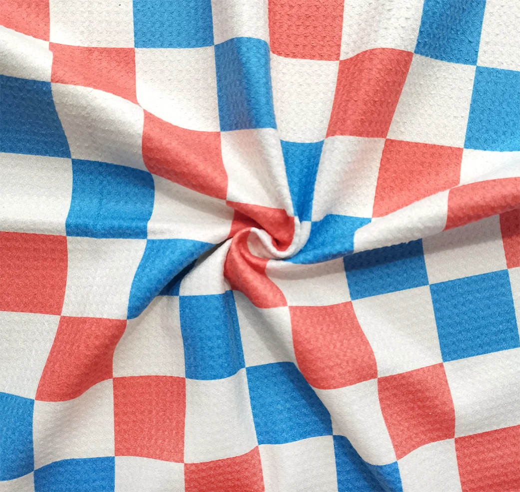 Custom Sublimation Microfiber Waffle Weave Fabric For Towels Microfiber ...