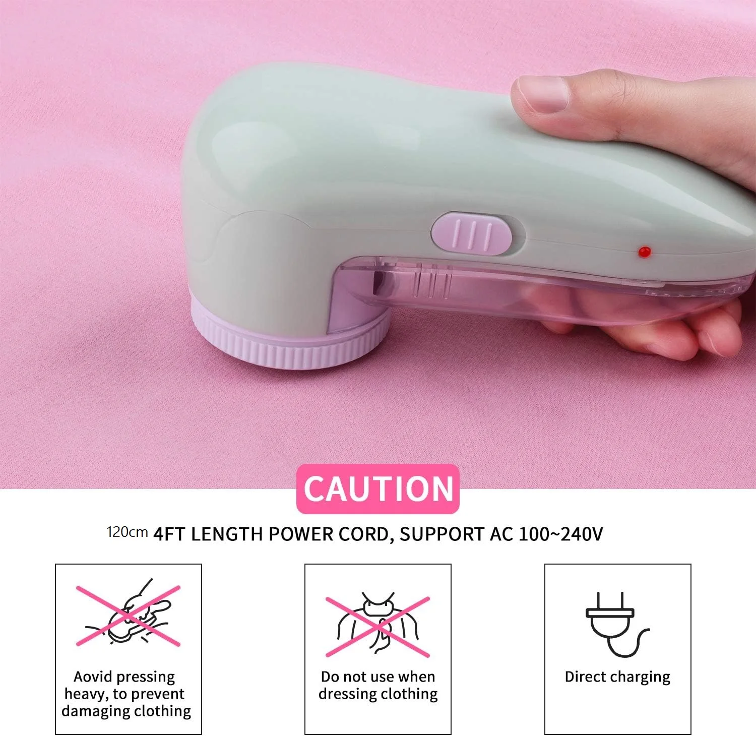 3W Mini Handheld Clothes Sweater Lint Shaver Dutch Coat Smooth Fluff ...