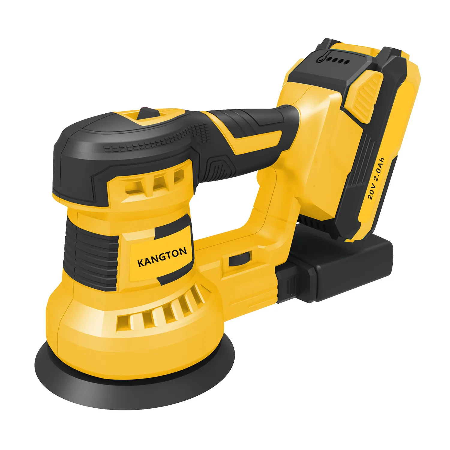 20v Cordless Rotary Sander With Dust Self-collection Electric Sander ...