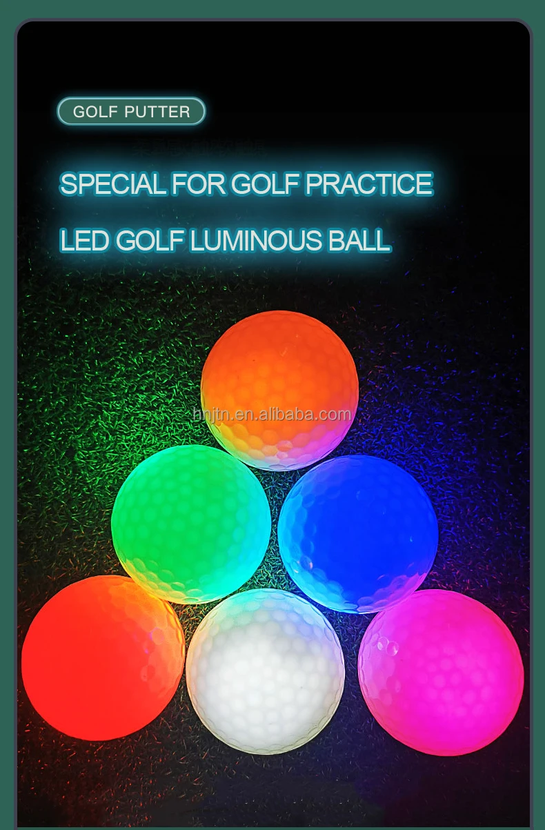 Wholesale Color Glow Golf Ball Led Lighting Up Motion Activated Golf ...