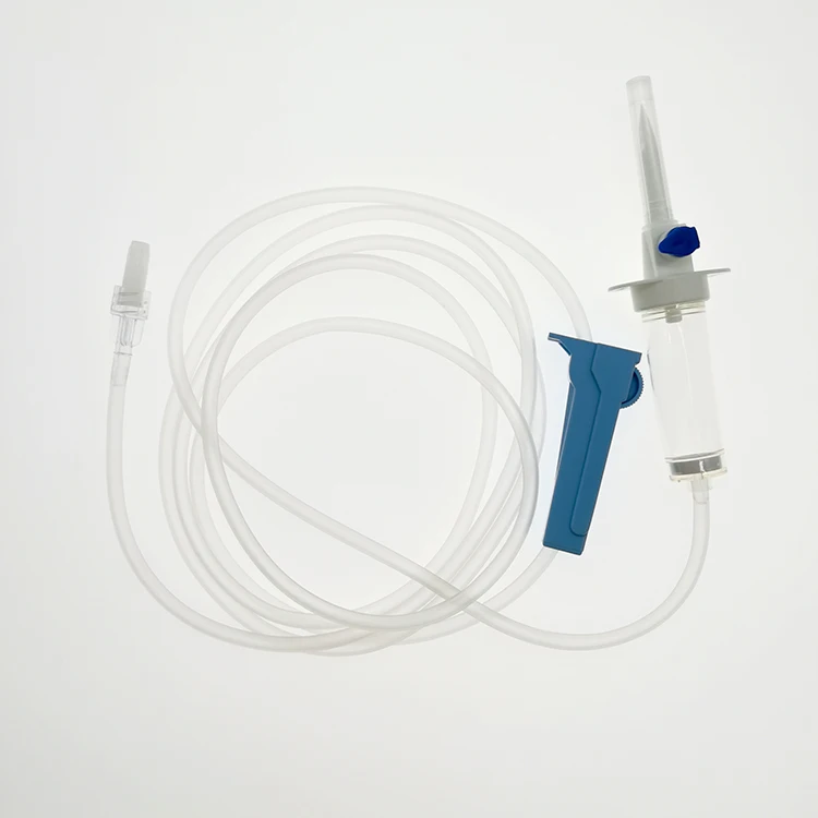 Amsino Medical IV Set - Sterile, Disposable, and Safe