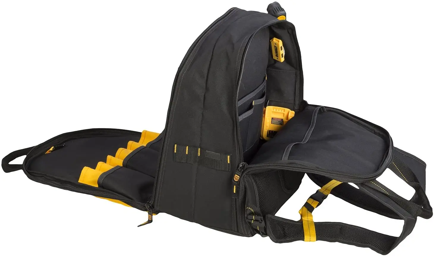 FREE SAMPLE DGCL33 - 33-Pocket Lighted USB Charging Tool Backpack