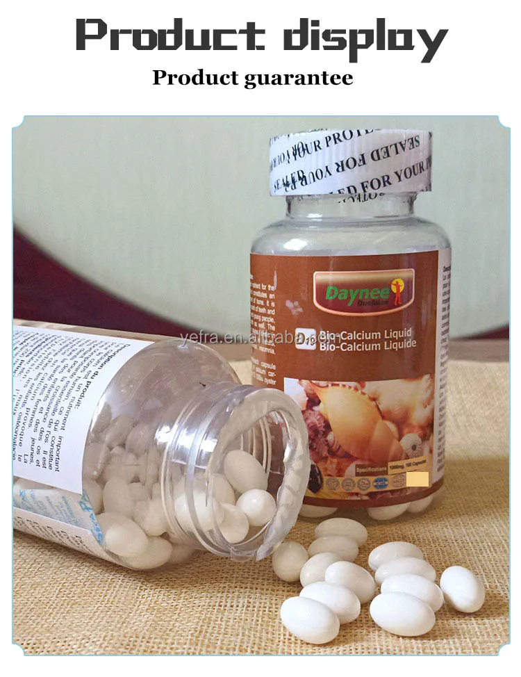 Custom Liquid Calcium Vitamin D3 Soft Capsule For Bone And Bio-calcium ...