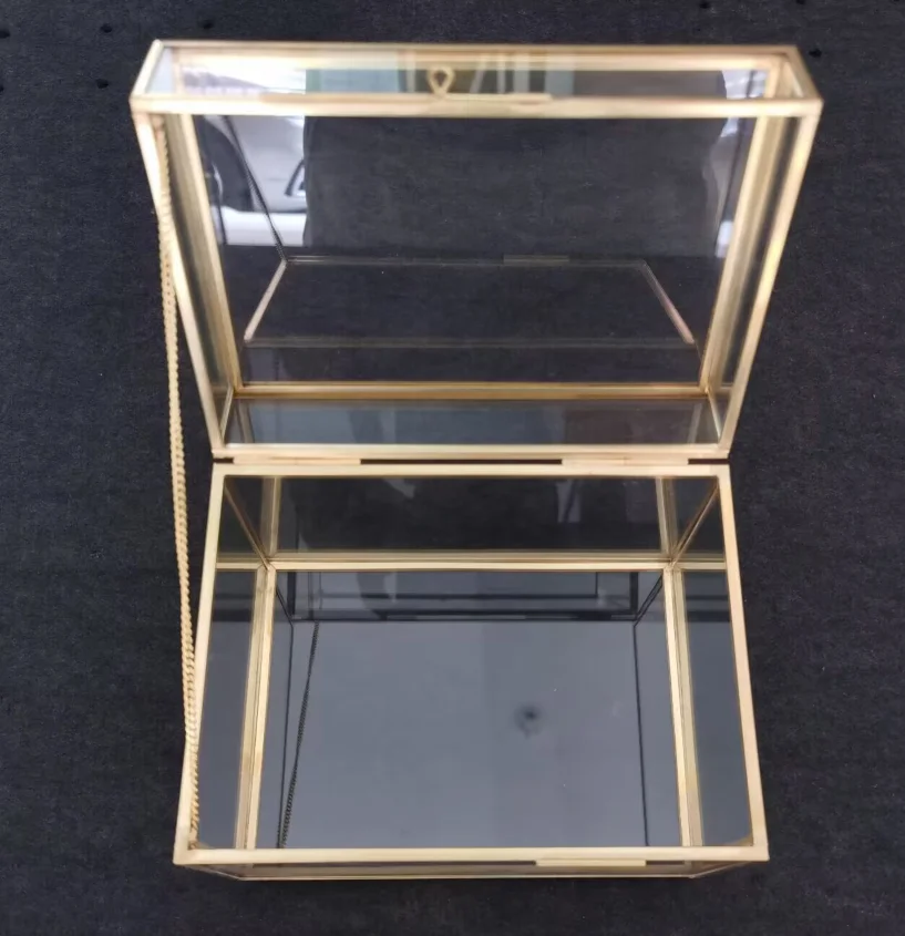 Clear Beveled Glass Display Box,4 X 6 To Hold Your Loved Keepsakes With ...