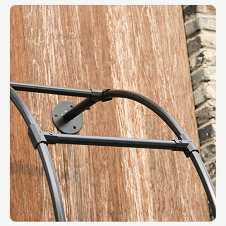 94.5" Steel Garden Arch Arbor Trellis Against the Wall Garden Half Arch ...