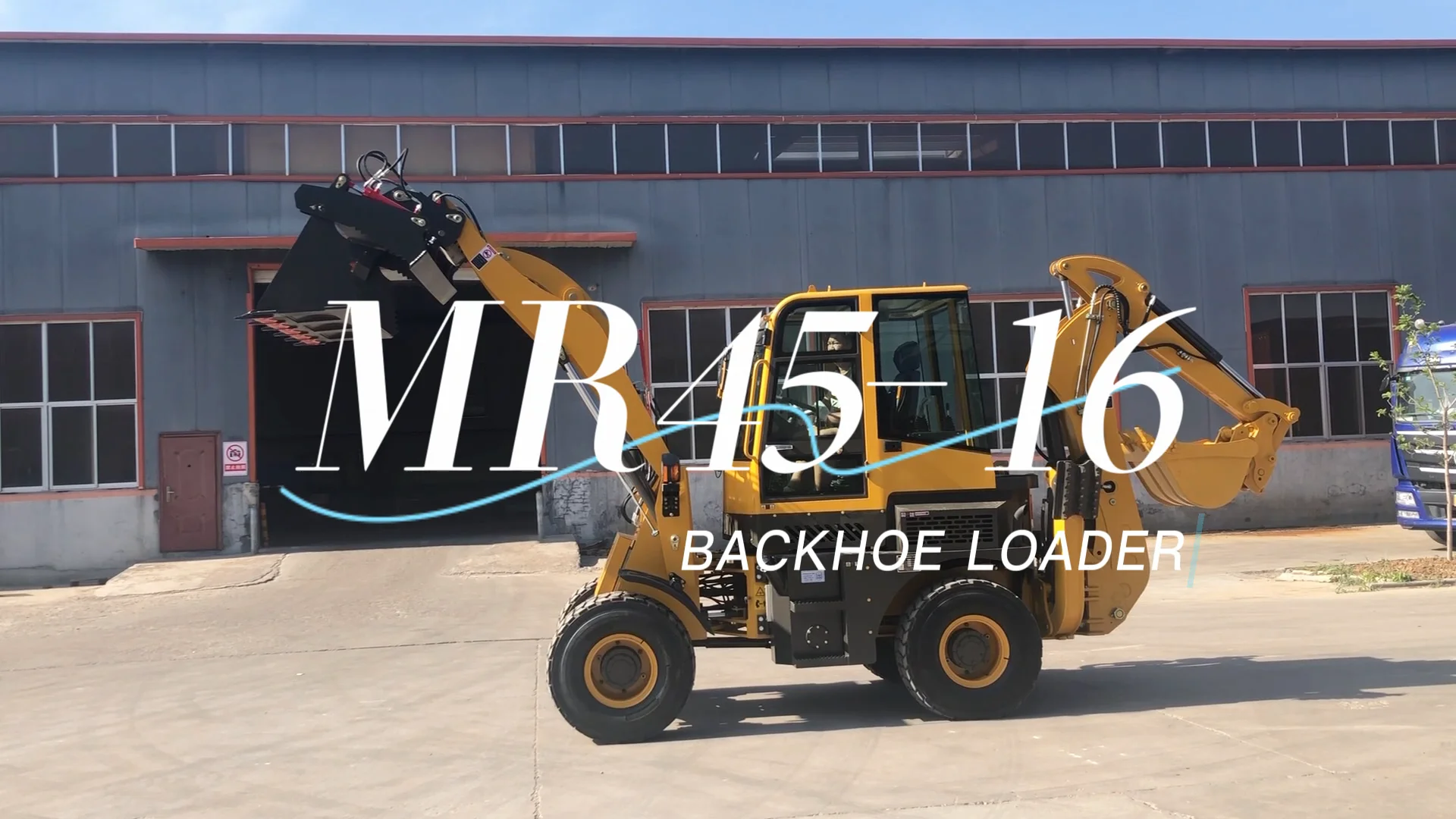 4x4 Compact Backhoe Loader Tractor Loader Mr45-16 Mini Backhoe Lloader ...