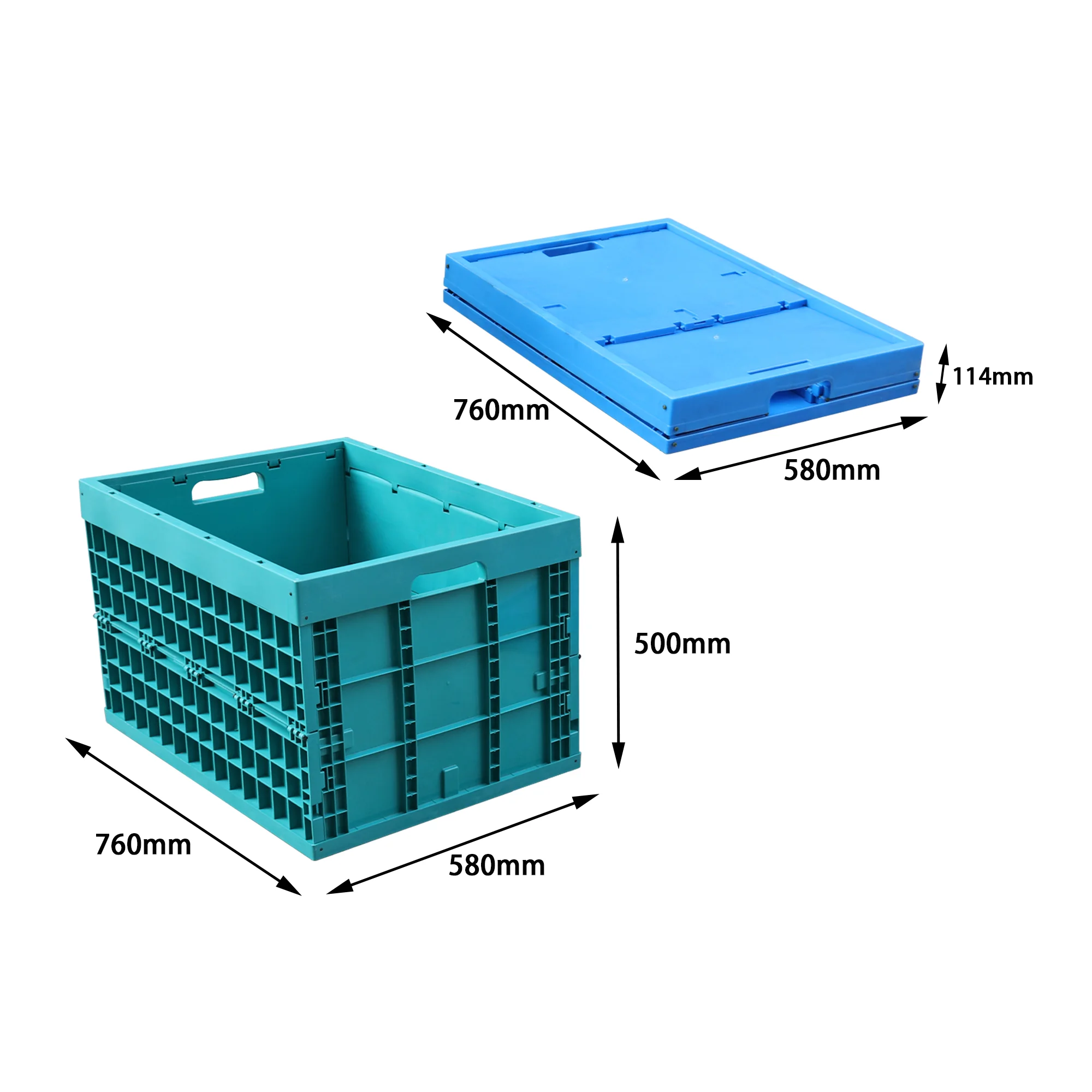 QS Plastic Foldable Crates - Stackable & Durable Solutions