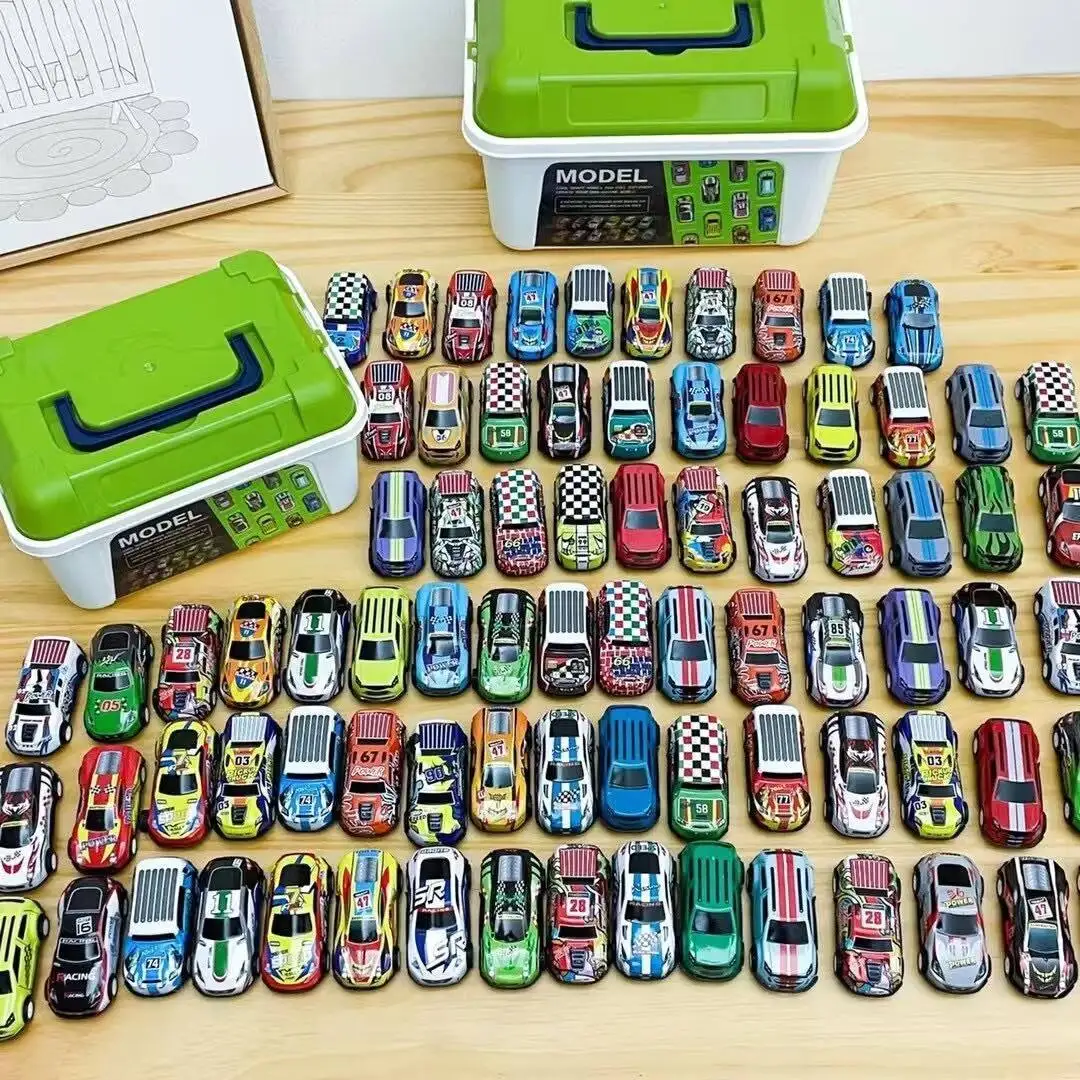 Promotional Miniature Cars Small Metal Model 30pcs In Storage Box 1/64 ...