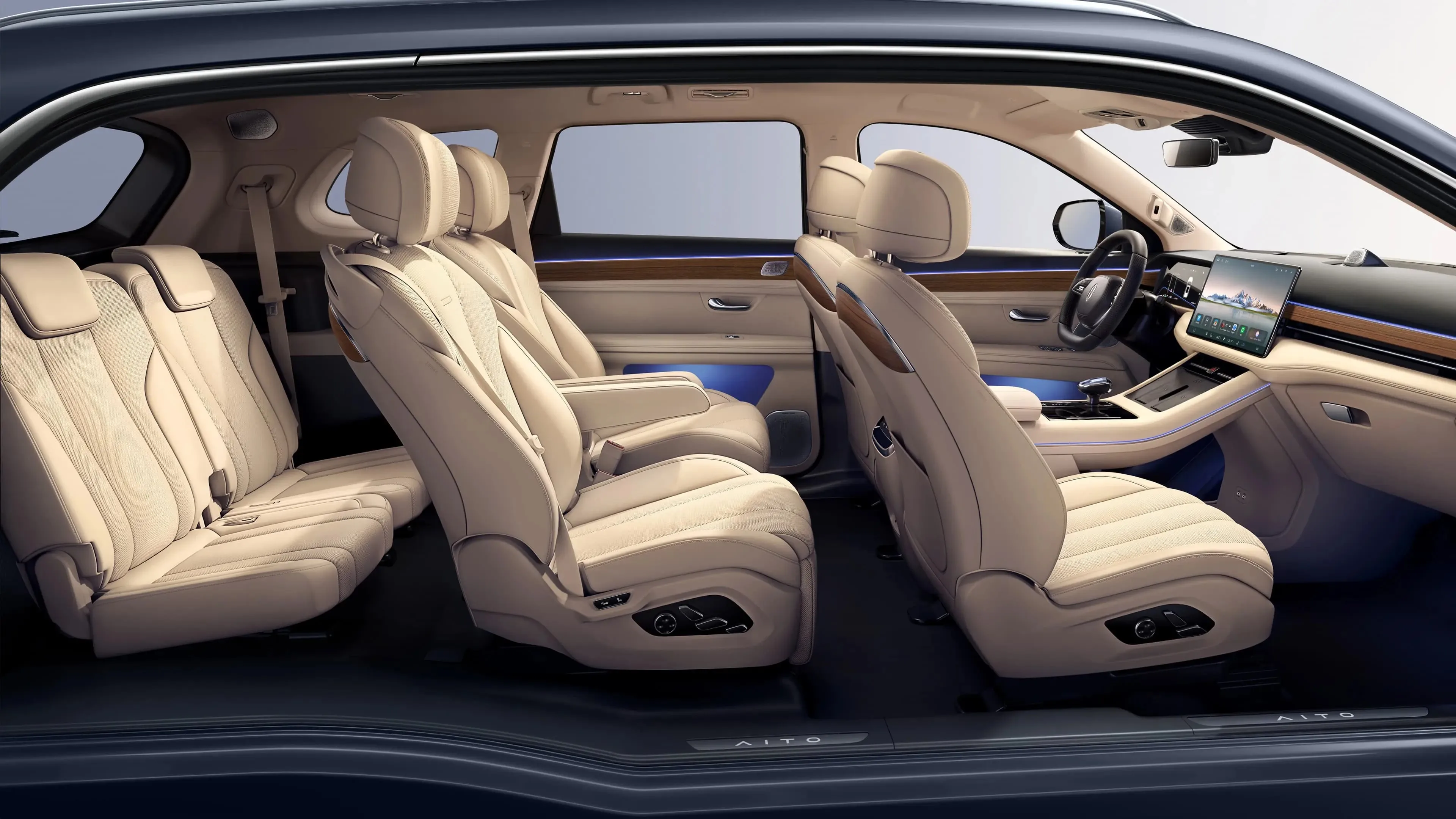 Huaw Aito M7 Medium And Large Suv 1.5t Petrol-electric Hybrid Cars New ...