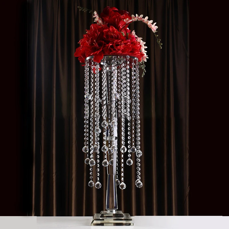Crystal Gold Metal Table Centerpiece Wedding Decoration Banquet Lead ...