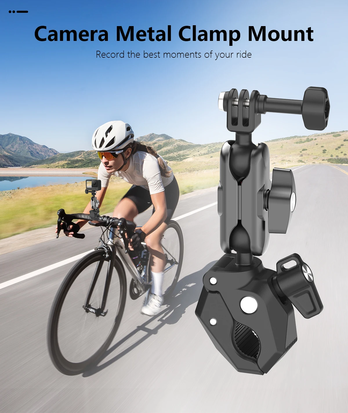 YLTECH Heavy Duty Clamp Mount Camera Holder Attachment Base Quick ...