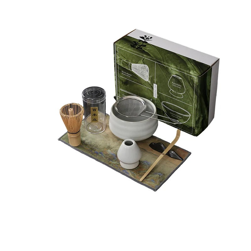 Free Sample 7 Pcs Japanese Tea Set Matcha Whisk Set Bowl With Pouring ...