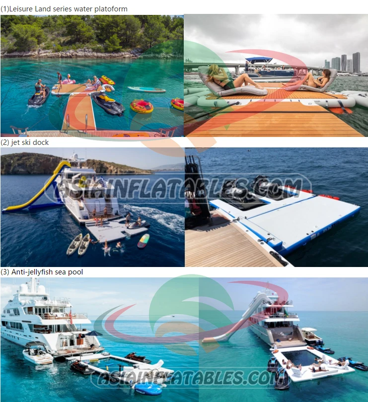 PVC Sea/lake Floating Inflatable Swimming Pool with Net