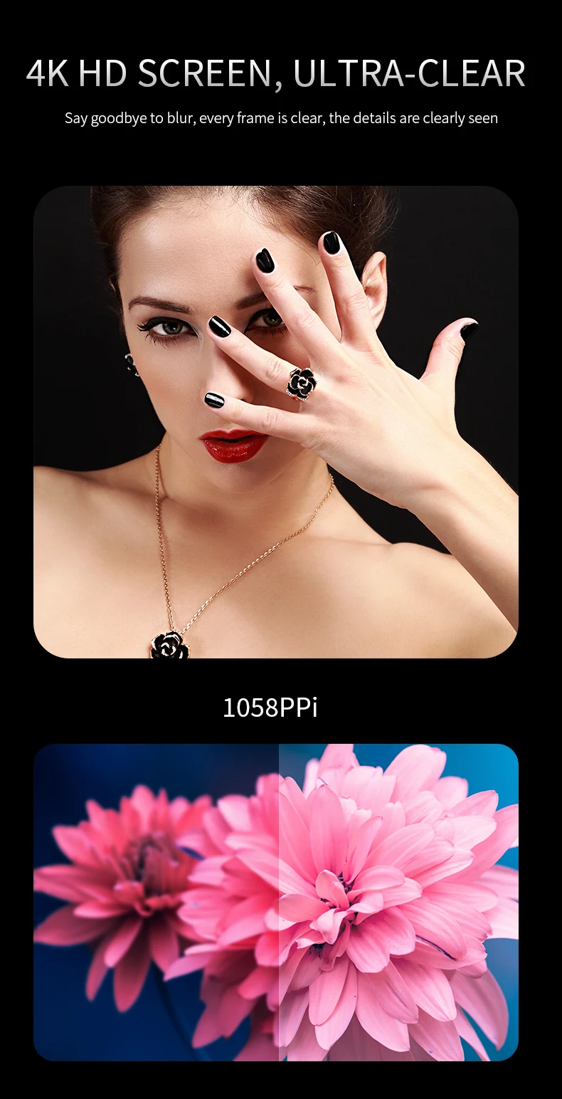 3D 4K VR Glasses - Portable Smart Screen for Android & IOS