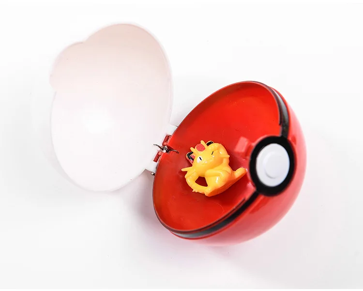 7 Capsule Toys Plastic Pikachu Ball With Cartoon Pikachu Psyeevee ...