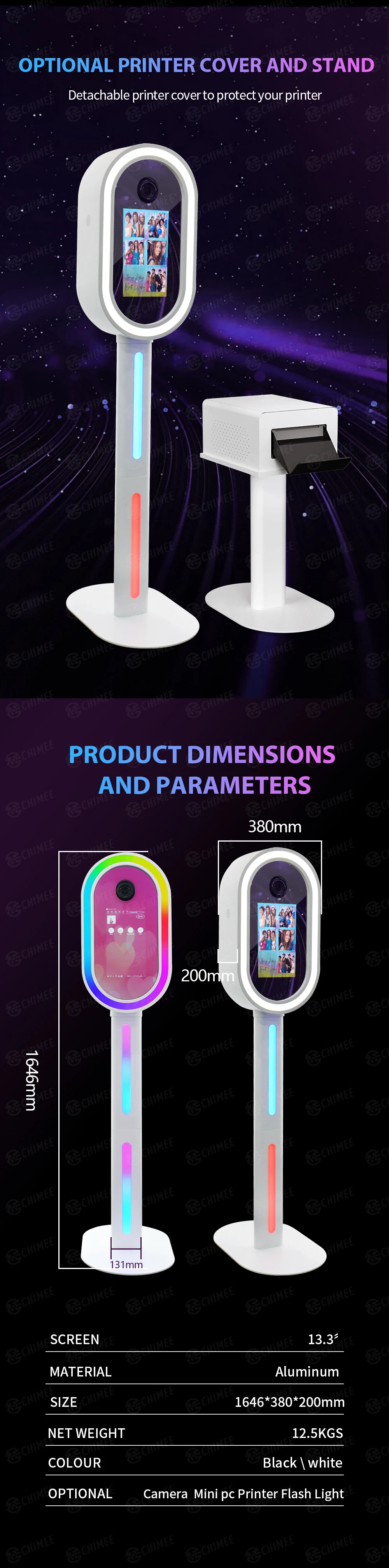 Mirror Guac and Chips Photo Booth Shell Self Serve Camera Dslr ...