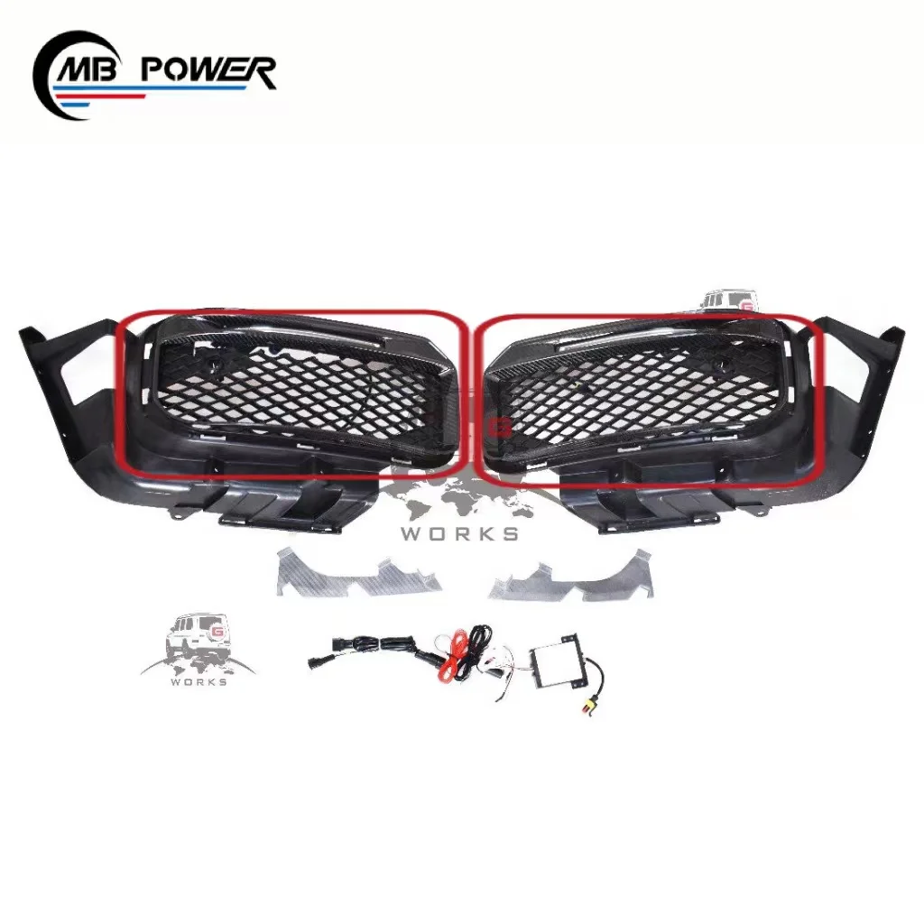 G-class W464 W463a Front Bumper Lights Cover With Led For 2019y~ G63 ...