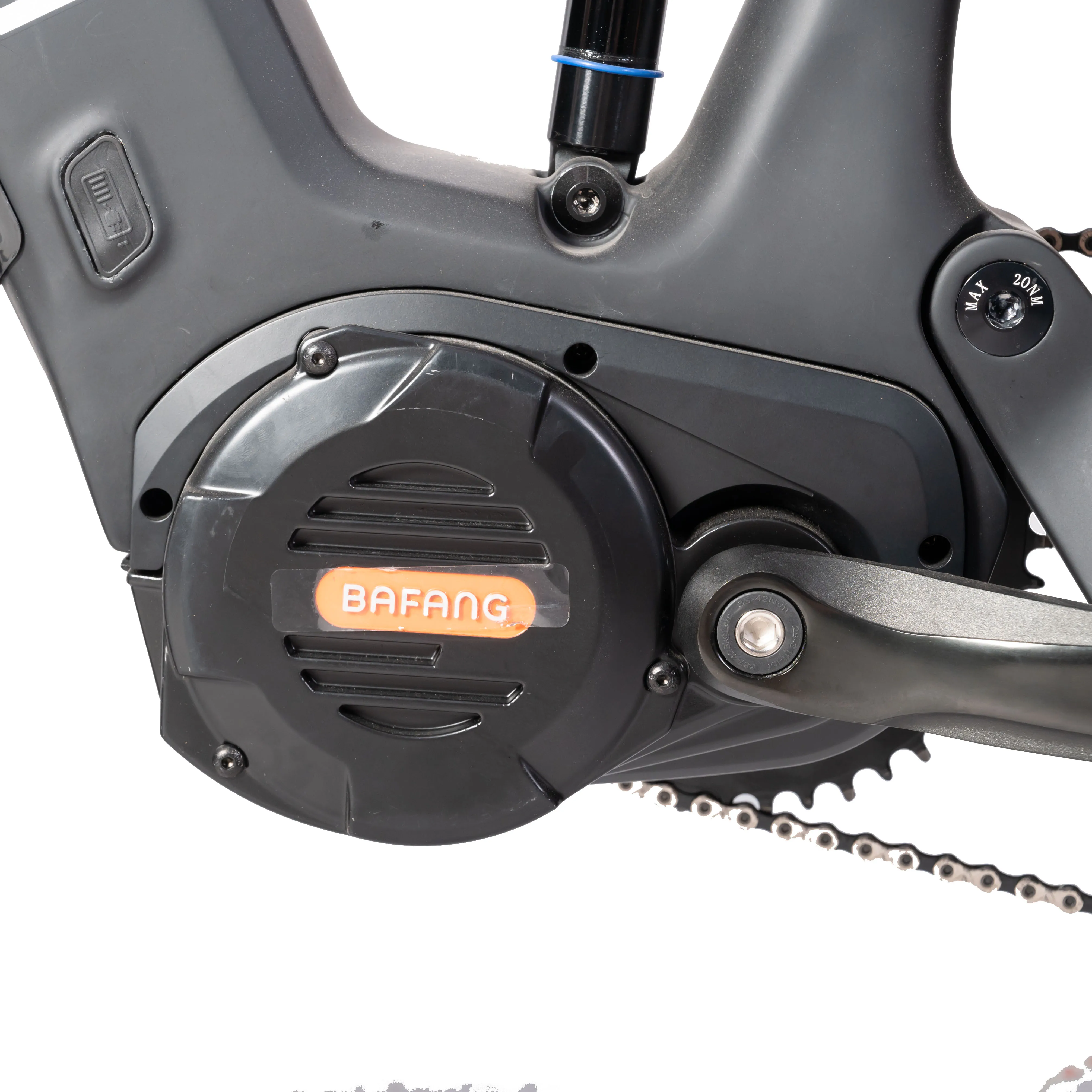 Powerful Hunting Mid Drive Full Suspension Electric Bike 26 Inch Carbon ...