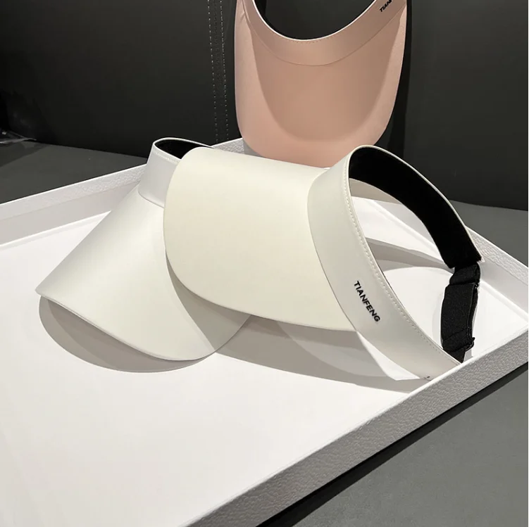 2024 Hot Selling Plain Custom Logo Visor Hats Waterproof Polyester ...